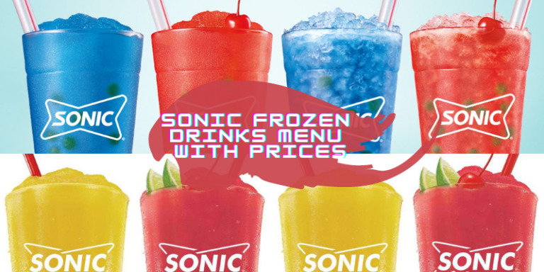 Sonic Drinks Menu With Prices - [December 2025]